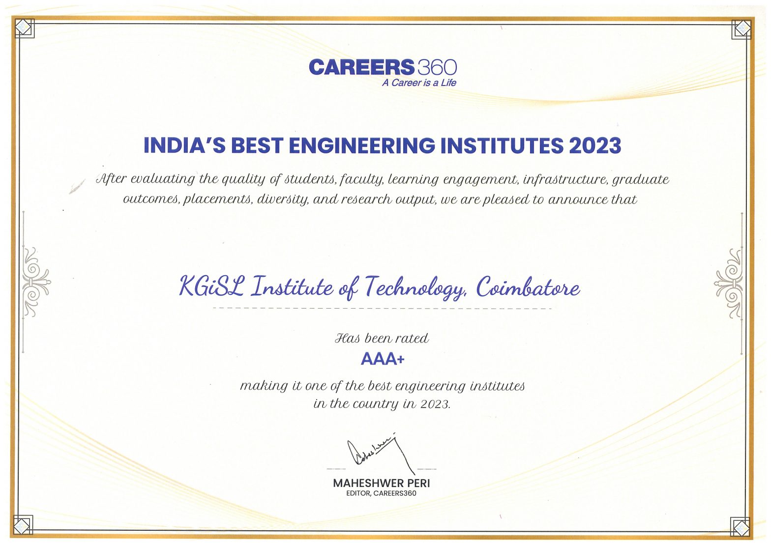 KGISL Institute of Technology